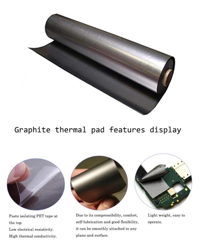 Flexible 85 Shore A 2.0g/Cm3 Graphite Adhesive Tape